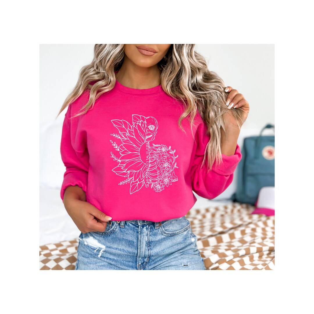 Cute Radiology Sweatshirt Funny Floral Skeleton X-ray Tech Crewneck for ...