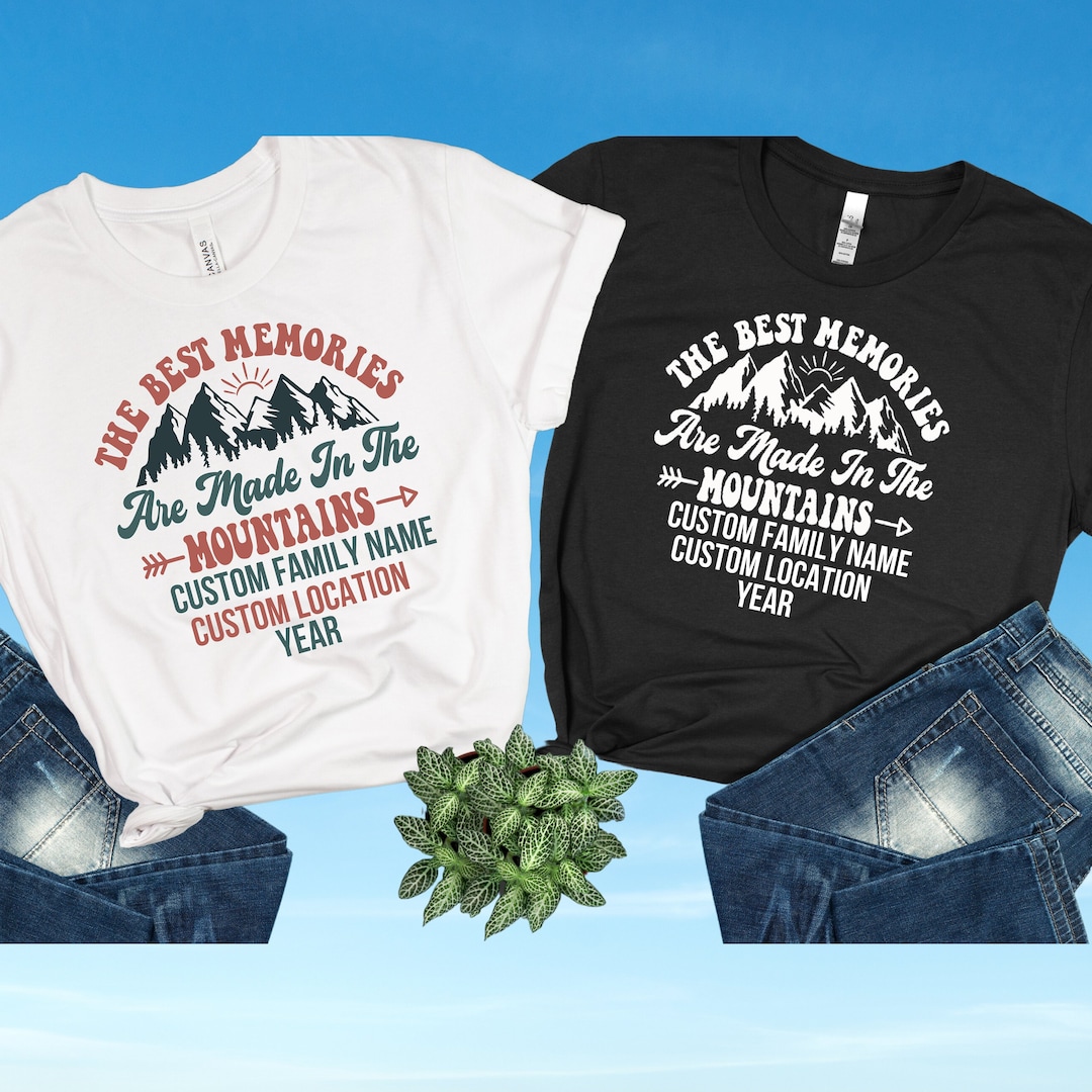 Cabin Family Vacation Personalized Family Mountain Trip Shirts Matching ...