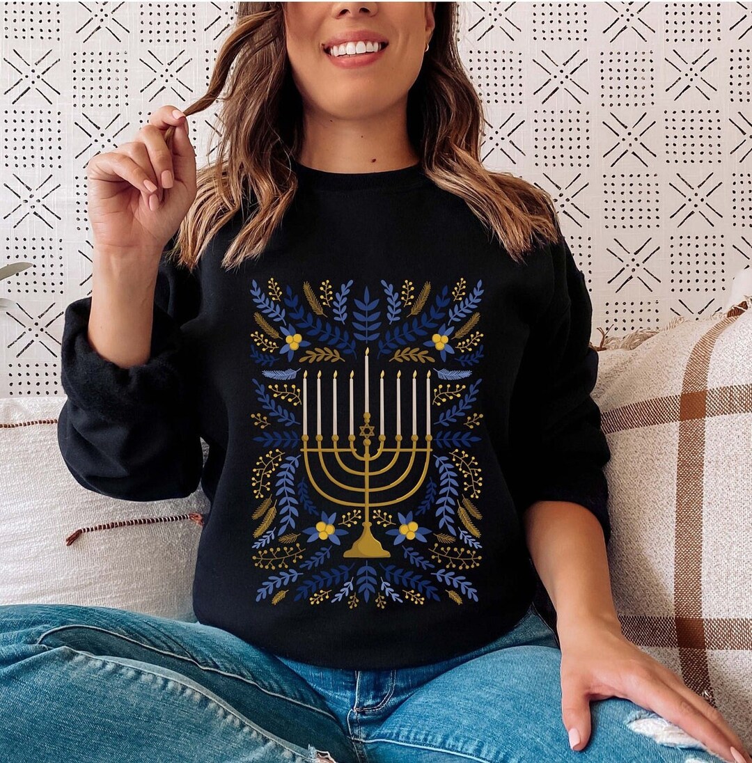 Hanukkah Shirt Chanukah Jewish Holiday Sweatshirt Baby Toddler Shirts ...