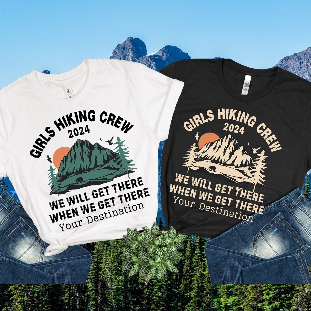 Custom Hiking Matching Shirts Personalized Girls Trip Camping Tshirt ...