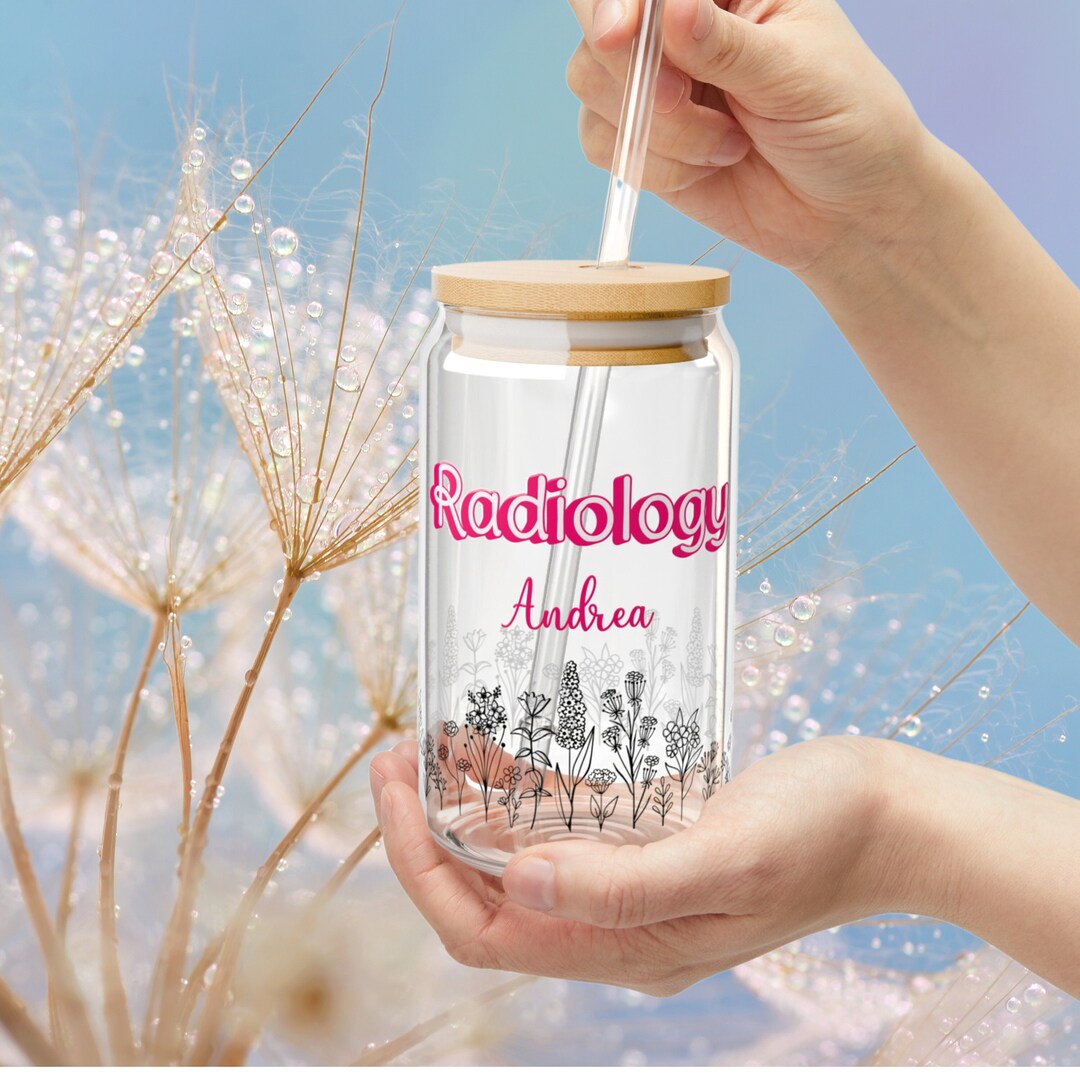 Personalized Radiology Mug RAD Glass Cup Coffee Tumbler Custom ...