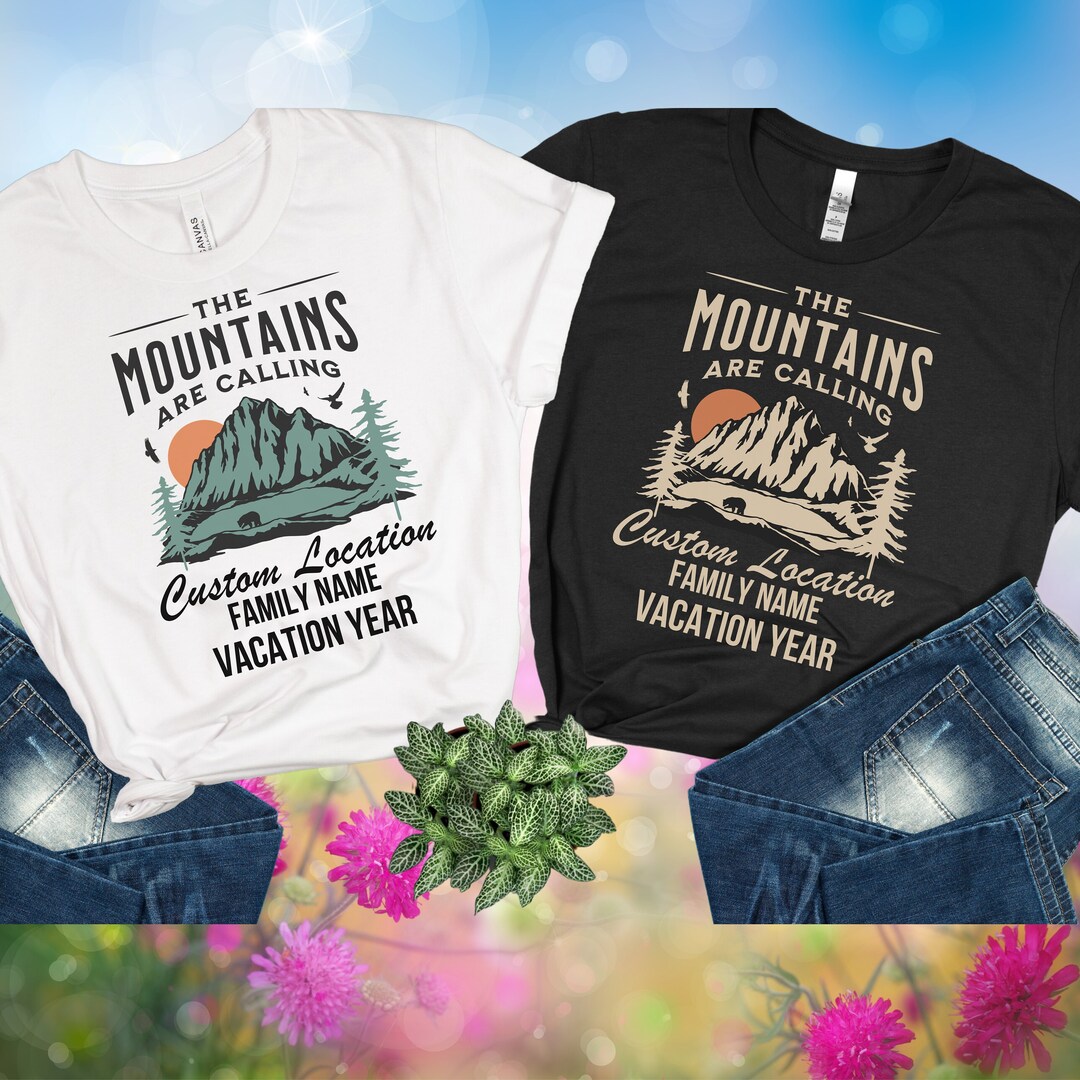 Cabin Family Vacation Personalized Family Mountain Trip Shirts Matching ...