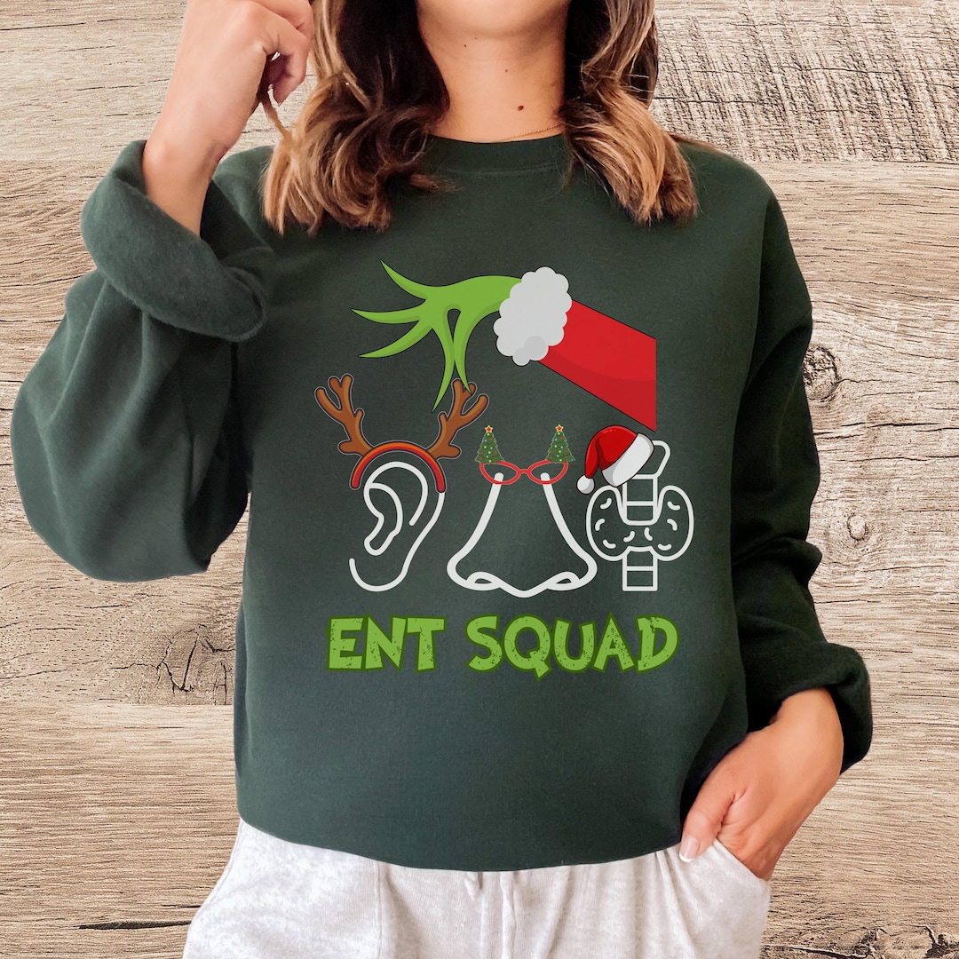 ENT Sweatshirt, Ear Nose Throat Nurse Shirt, Otorhinolaryngology Nurse ...