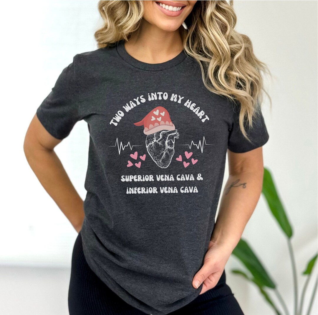 Cardiac Nurse Tshirt Valentine Day Heart Anatomy Shirt Anatomical Heart ...