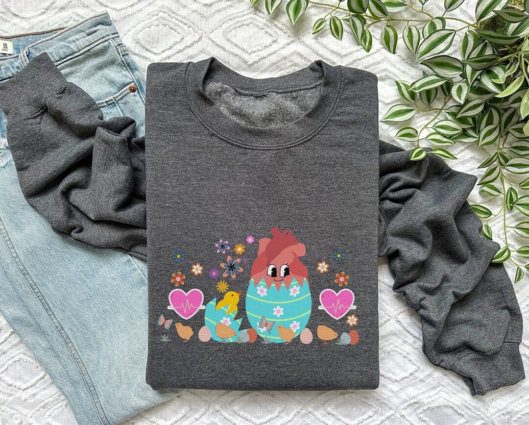 Nurse Shirt Heart Anatomy Shirt Easter Egg Heart Tee Cath Lab RN T ...