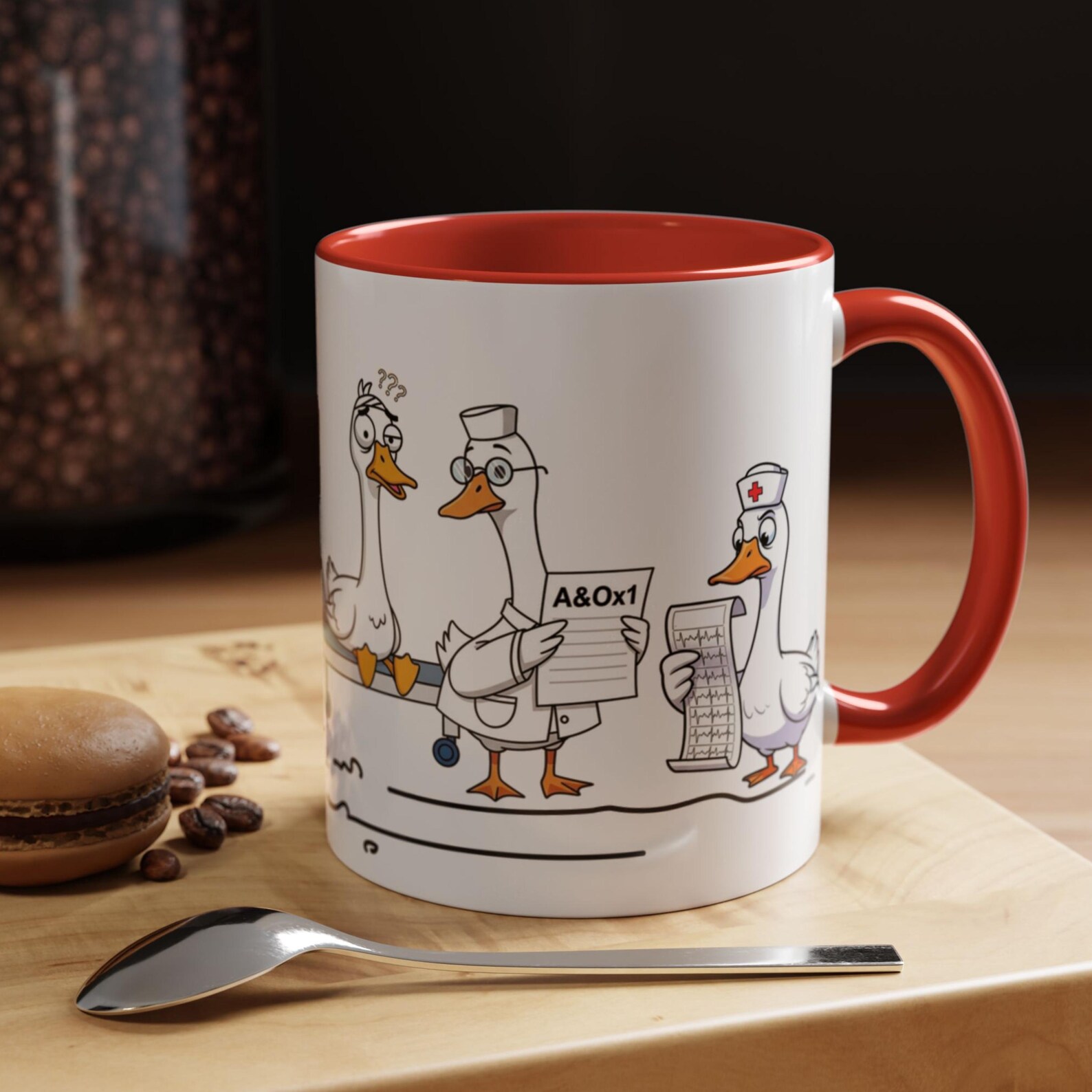 EEG Neuro Coffee Mug, Goose Neurology Technologist Nurse Brain Cup, RN ...