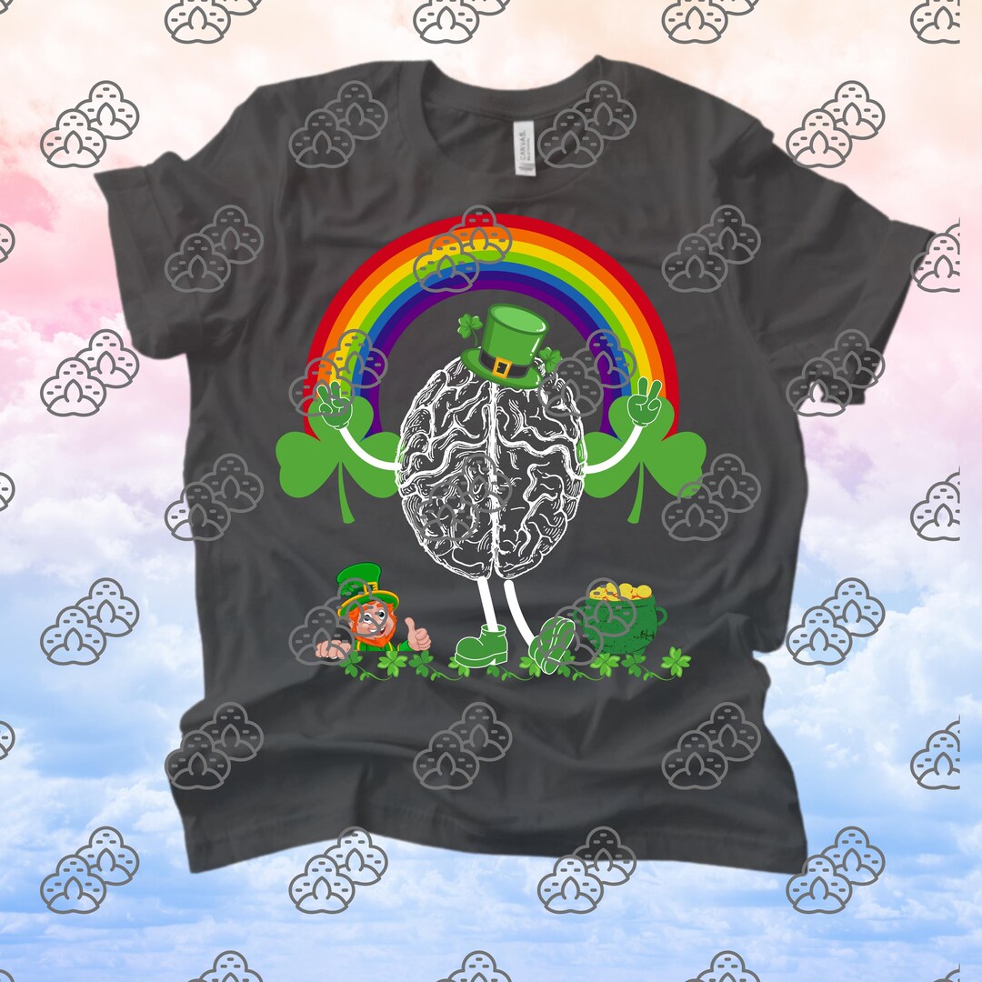 St Patrick Day Science Brain Anatomy PNG File Neuro Nurse Png Neurology ...
