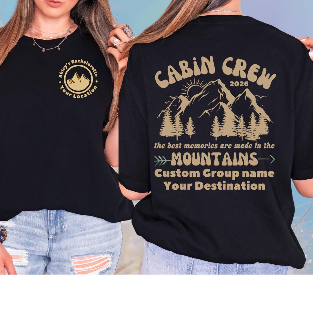 Cabin Crew Bachelorette Party Shirts, Custom Family Vacation ...