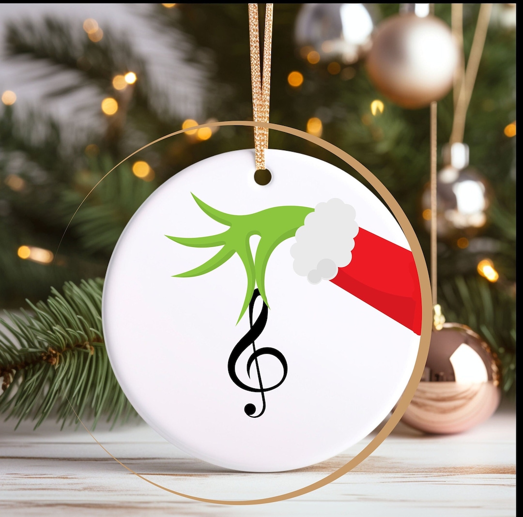 Musical Ornament Christmas Treble Clef Music Note Gift Ideal for Music ...