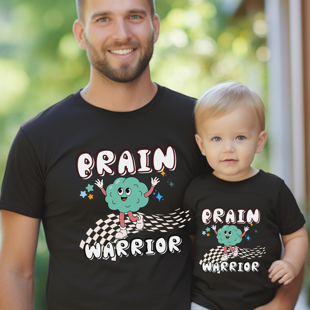 Custom Brain Warrior Support Shirts Neuro Surgery Matching Personalized ...