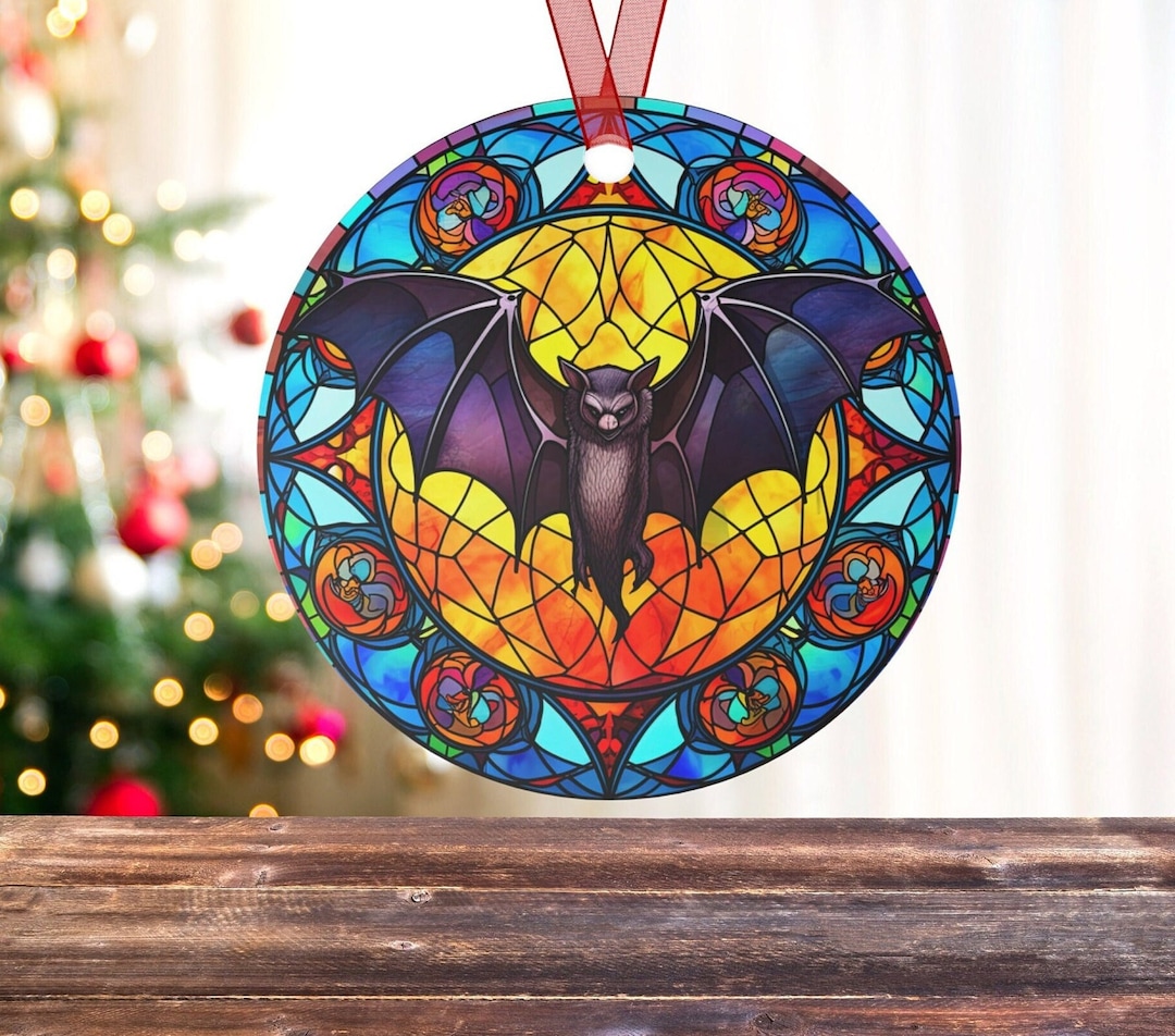 Bat Ornament Gothic Versatile Christmas & Halloween Decor Spooky Gothic ...