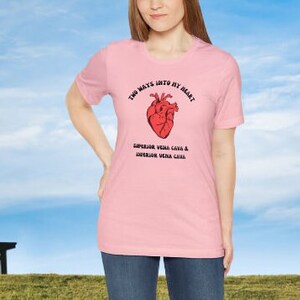 Cardiac Nurse Shirt Heart Anatomy Shirt Anatomical Heart Tee Cath Lab ...