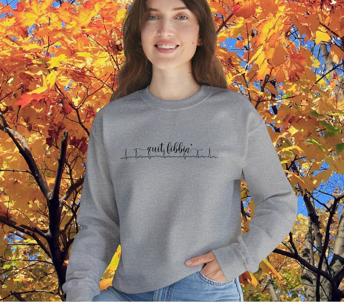Quit Fibbin CVICU Nurse Sweatshirt Cardiac Nurse Fall Sweater Cardiac ...