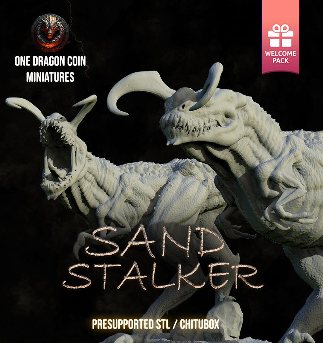 Sand Stalker 2 Poses Onedragoncoinminiatures - Etsy
