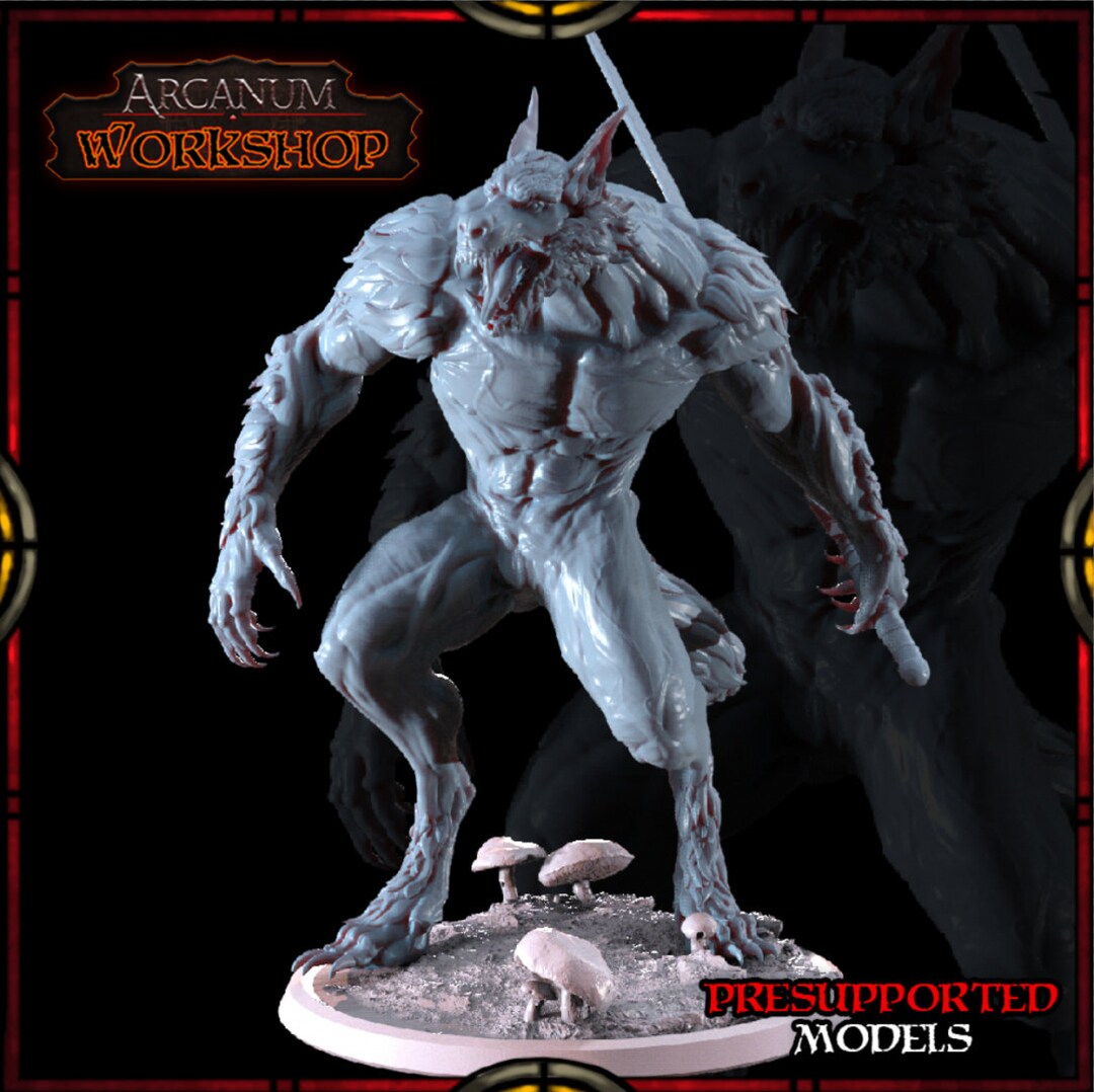 Werewolf Cursed Knight Berserker Arcanum Workshop - Etsy