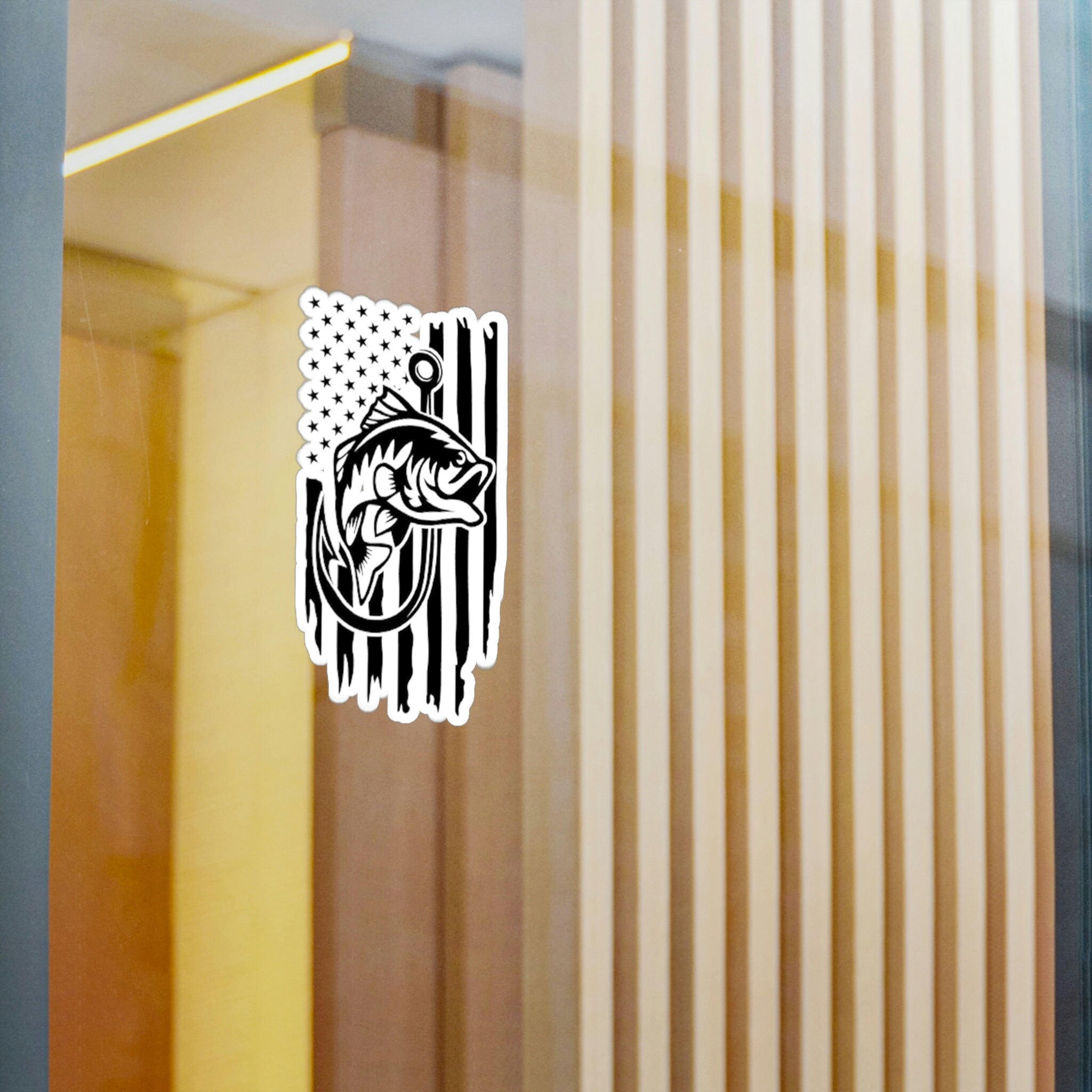 Fish, Hook, Flag Vinyl Decal - Etsy