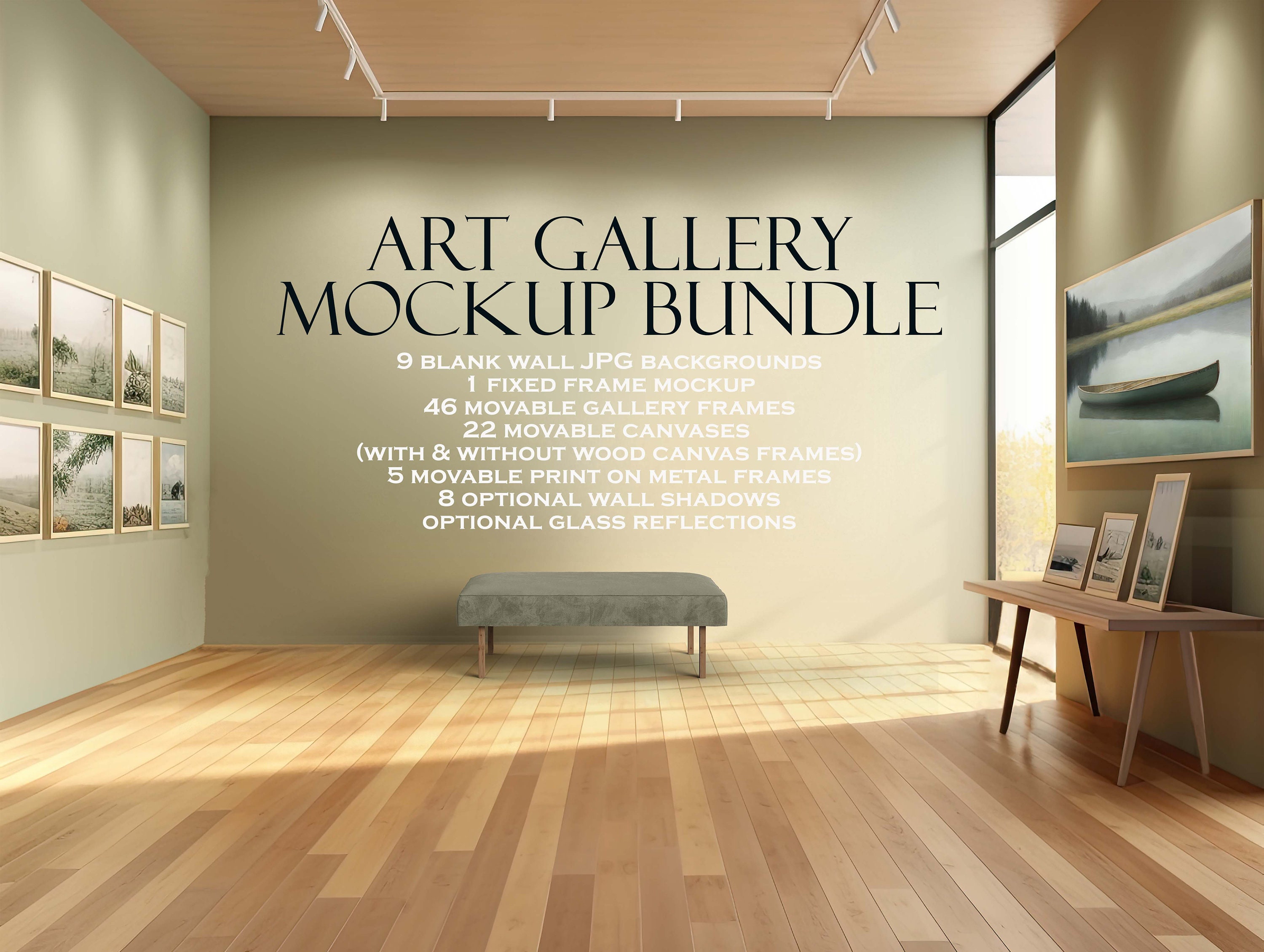 Empty Art Gallery Wall