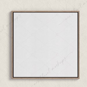 Square Frame Mockup | Square Canvas Wood Frame Mockup | Wall Art ...