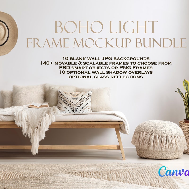 Boho Frame Mockup - Etsy