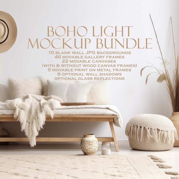 Boho Frame Mockup - Etsy