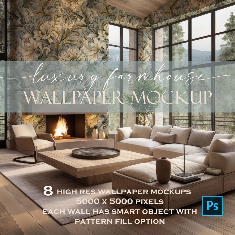 Wallpaper Mockups Luxury - Etsy