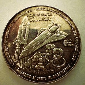 US Space Shuttle Columbia Silver Coin! - Etsy