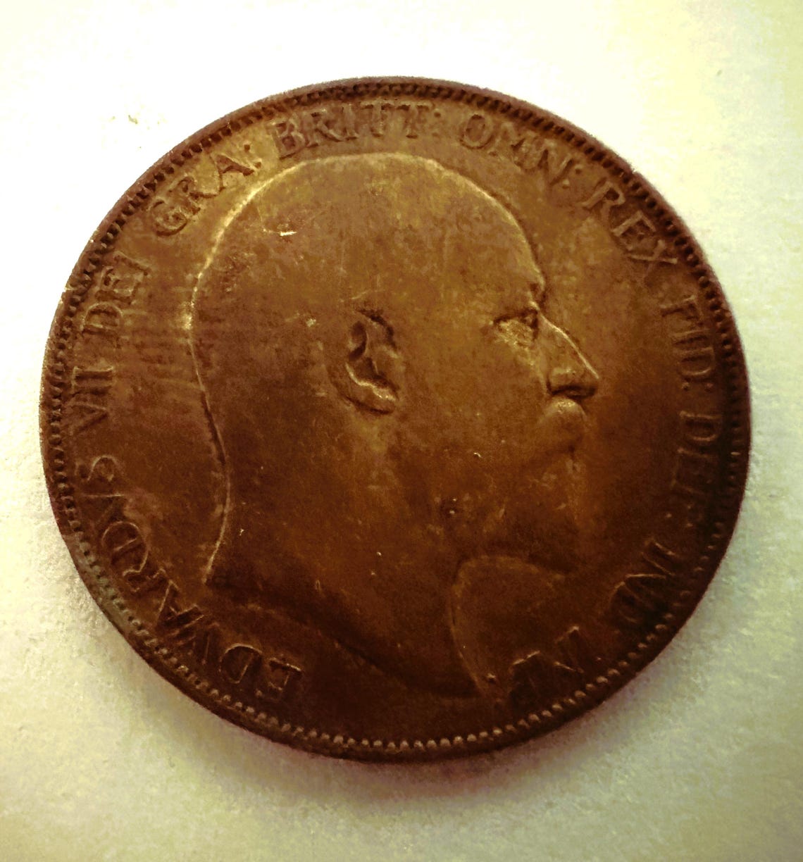 Very Rare 1906 One Penny Coin Edwardvs the VII - Etsy