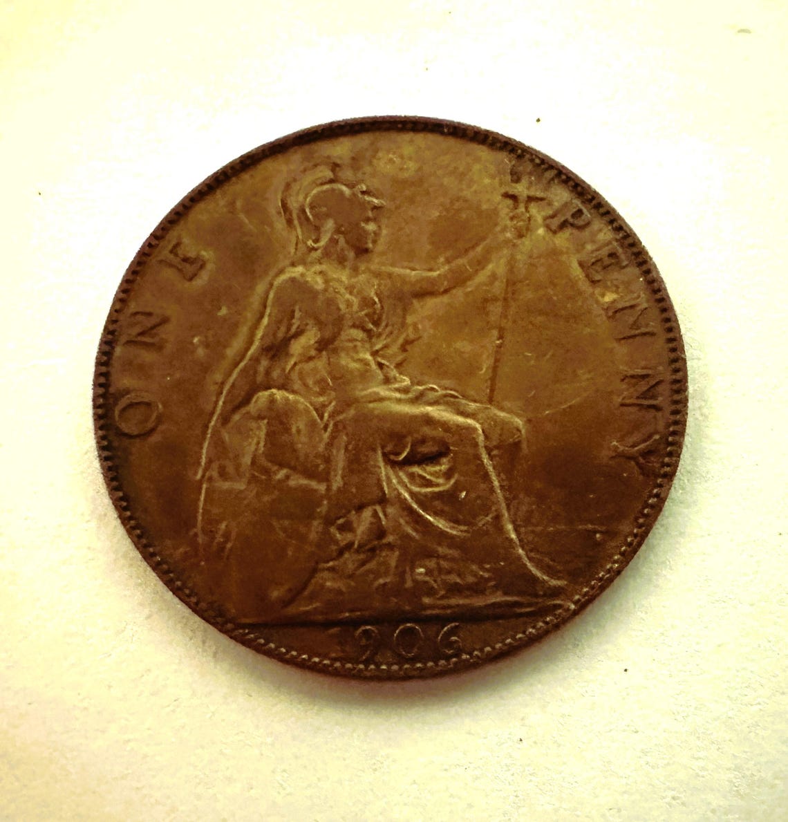 Very Rare 1906 One Penny Coin Edwardvs the VII - Etsy