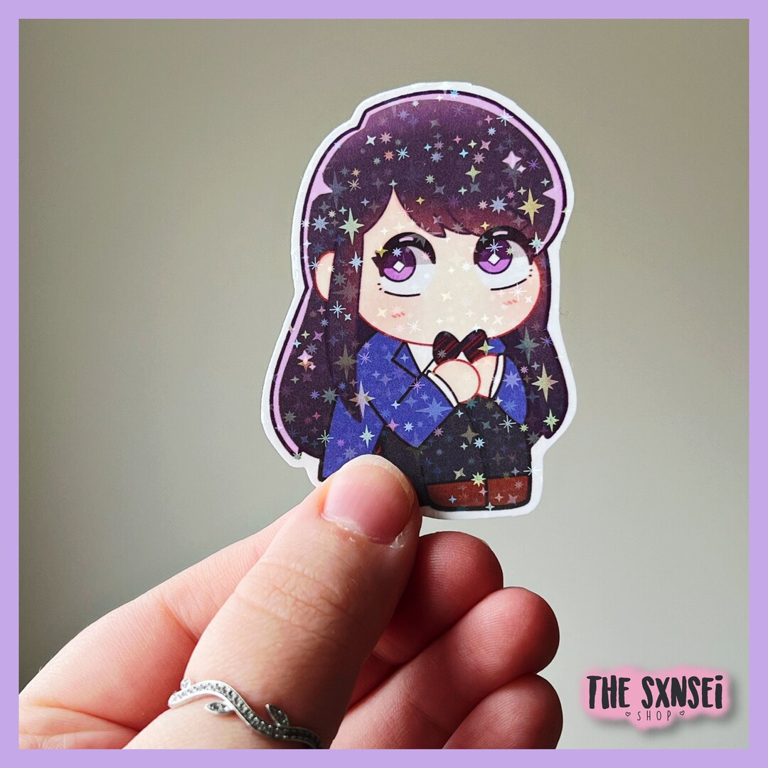 Komi Sparkled HOLOGRAPHIC Sticker - Etsy