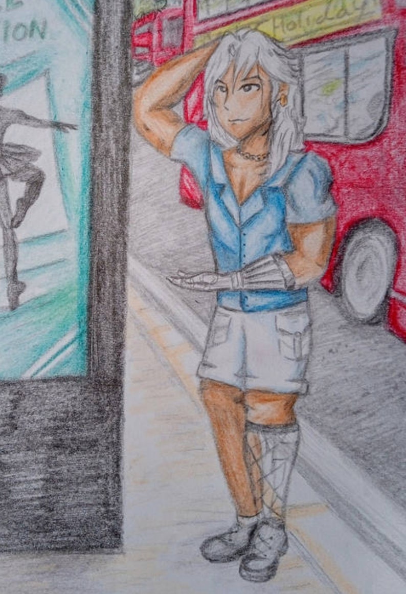 Custom Anime Character Hand Drawn A5 Art - Etsy