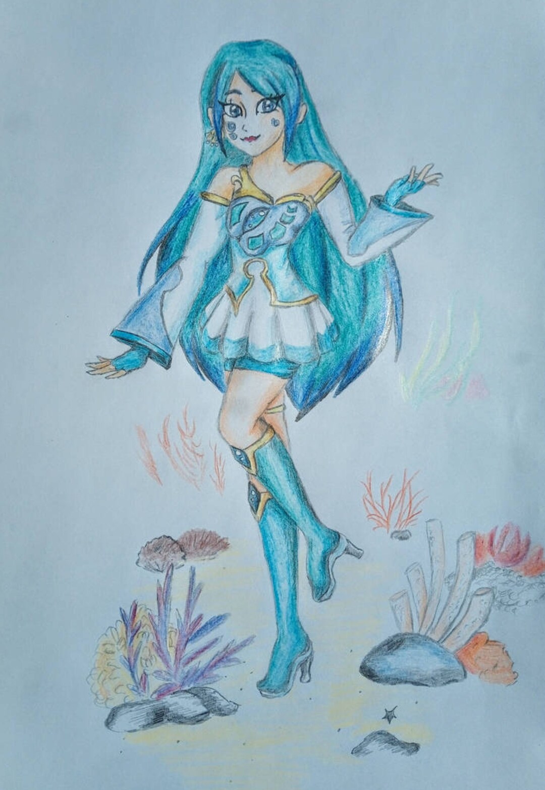 Custom Anime Character Hand Drawn A5 Art - Etsy