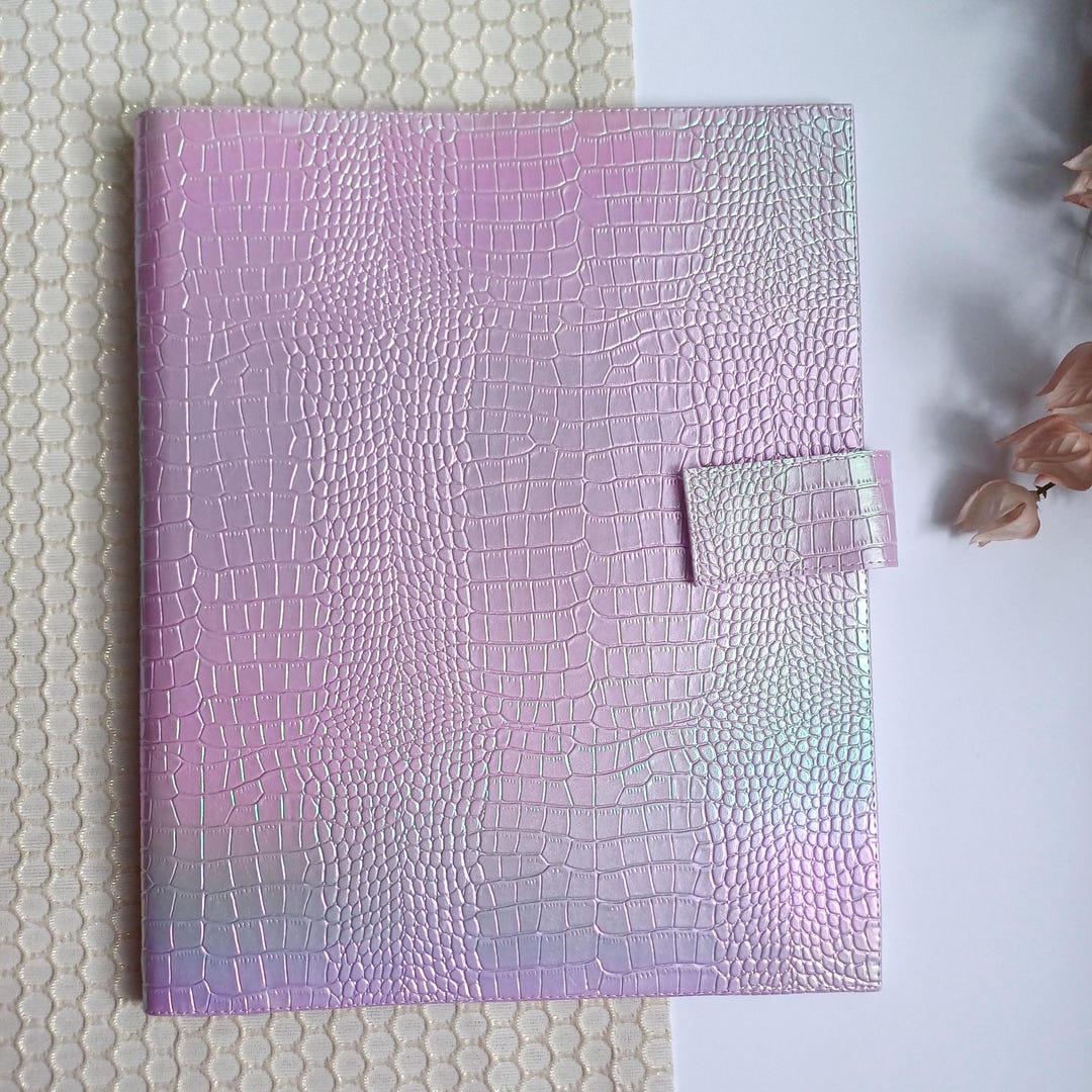 Vegan Leather Portfolio, Crocodile Leather Portfolio, Ring Binder ...