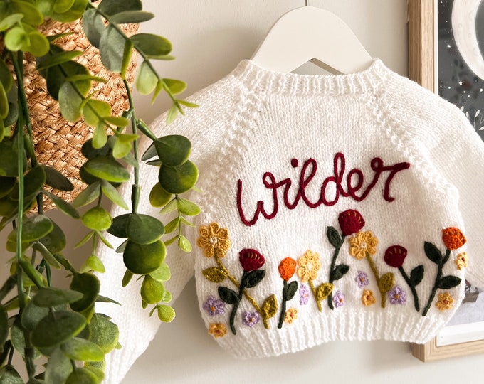 Custom Kids Knitwear Design - SEND-IN-SERVICE - Personalised Name Knits ...