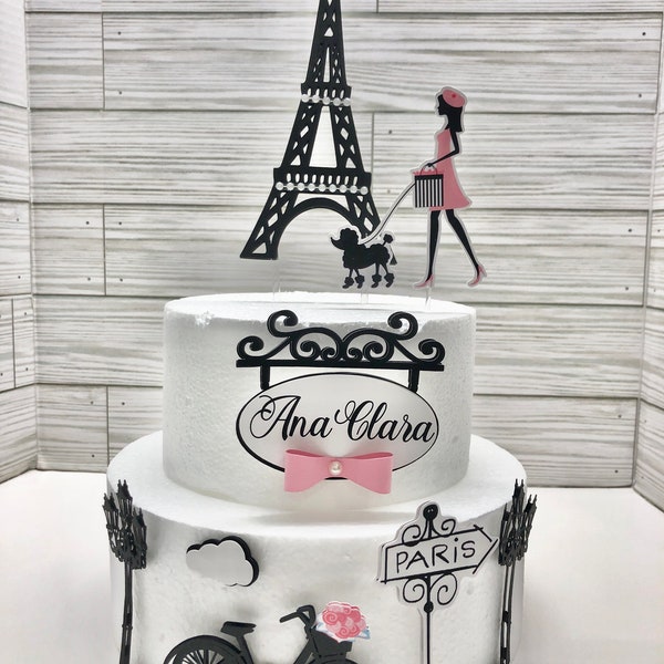 Paris Cake Topper - Etsy