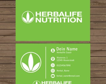 Herbalife Visitenkarte Neue Logo 2023 Personalisiert Digitale Datei Download - Etsy.de
