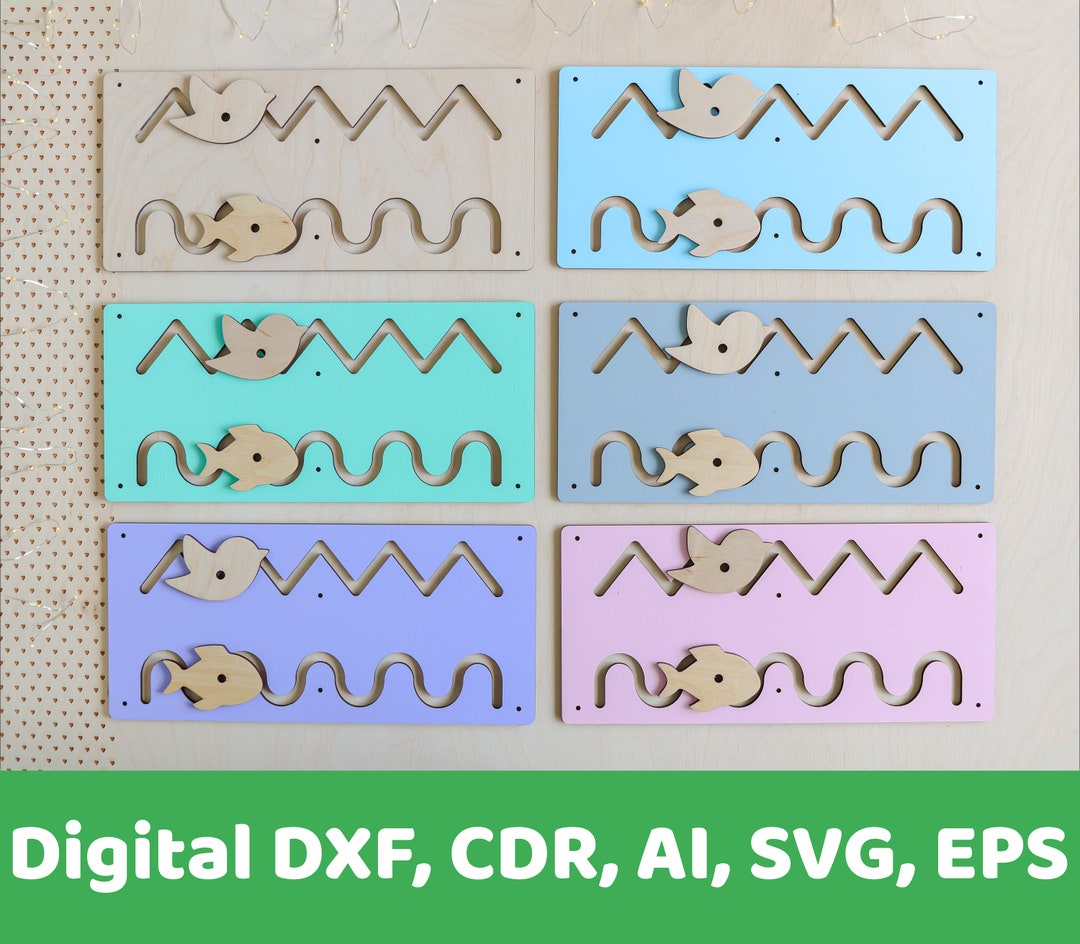 Double Maze Labyrinth, Busy Board Part Element Detail File for Laser ...
