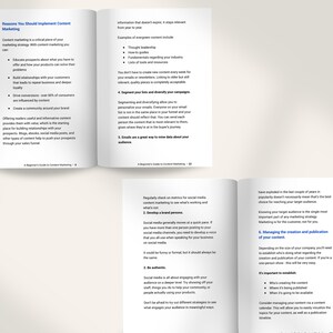 Content Marketing Ebook Beginner Guide to Content Marketing - Etsy