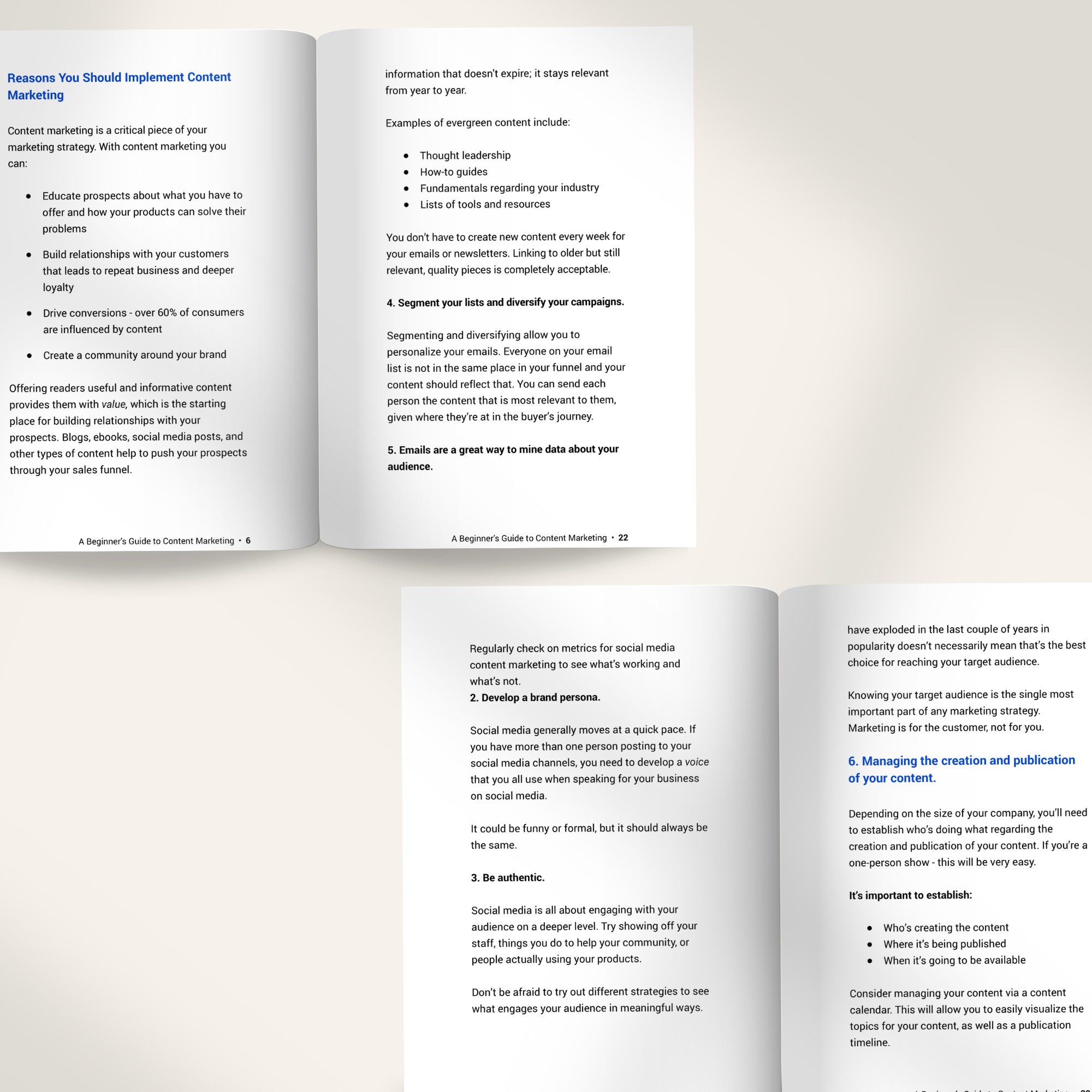 Content Marketing Ebook Beginner Guide to Content Marketing - Etsy