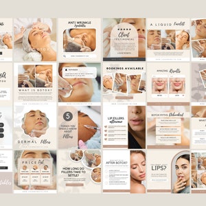 Botox and Filler Instagram Post Dermal Fillers Esthetician Template Lip ...