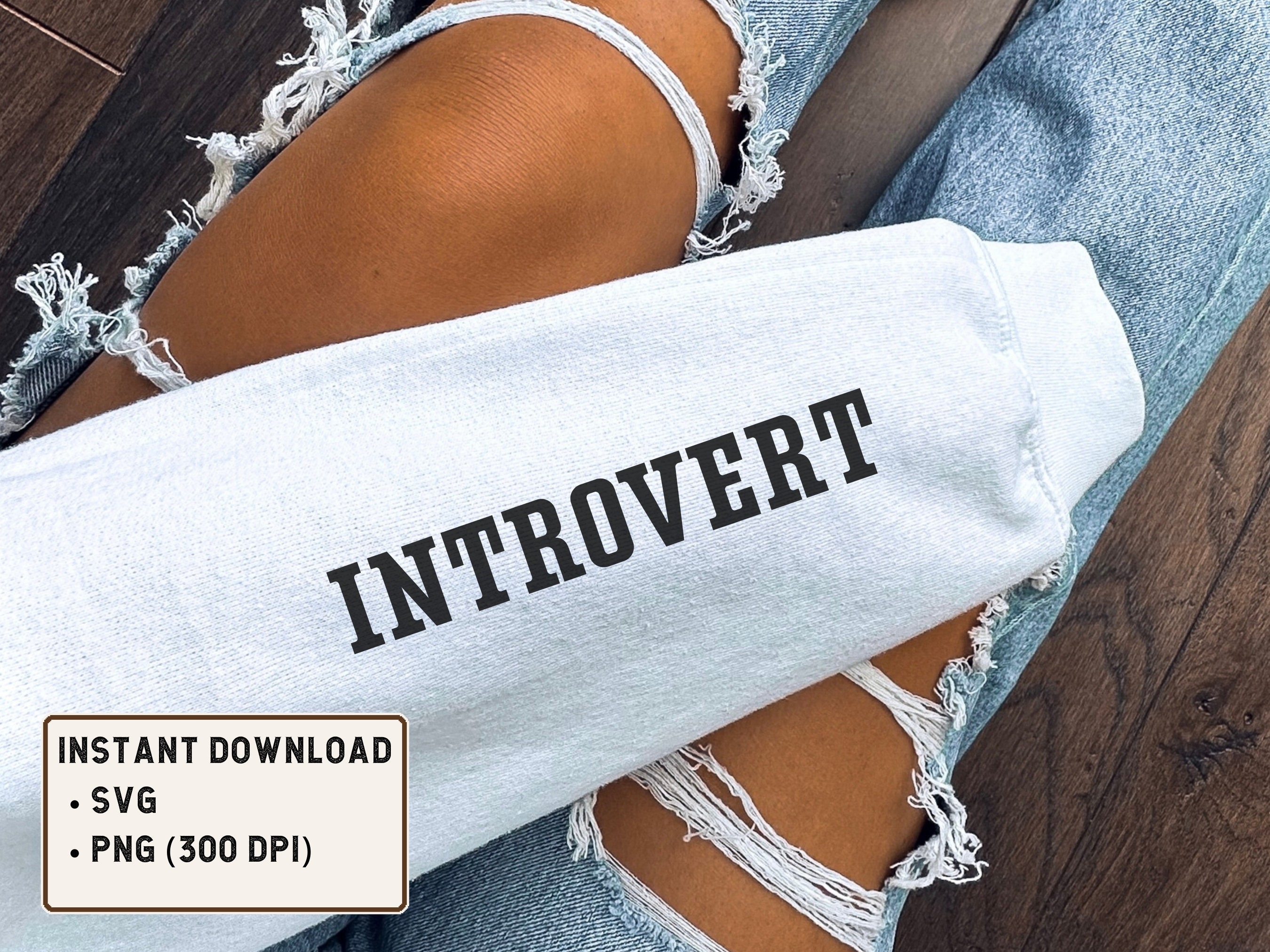 Minimalist SVG Introvert Minimal Svg Design Print on Demand Tshirt Svg Black and White Png ...