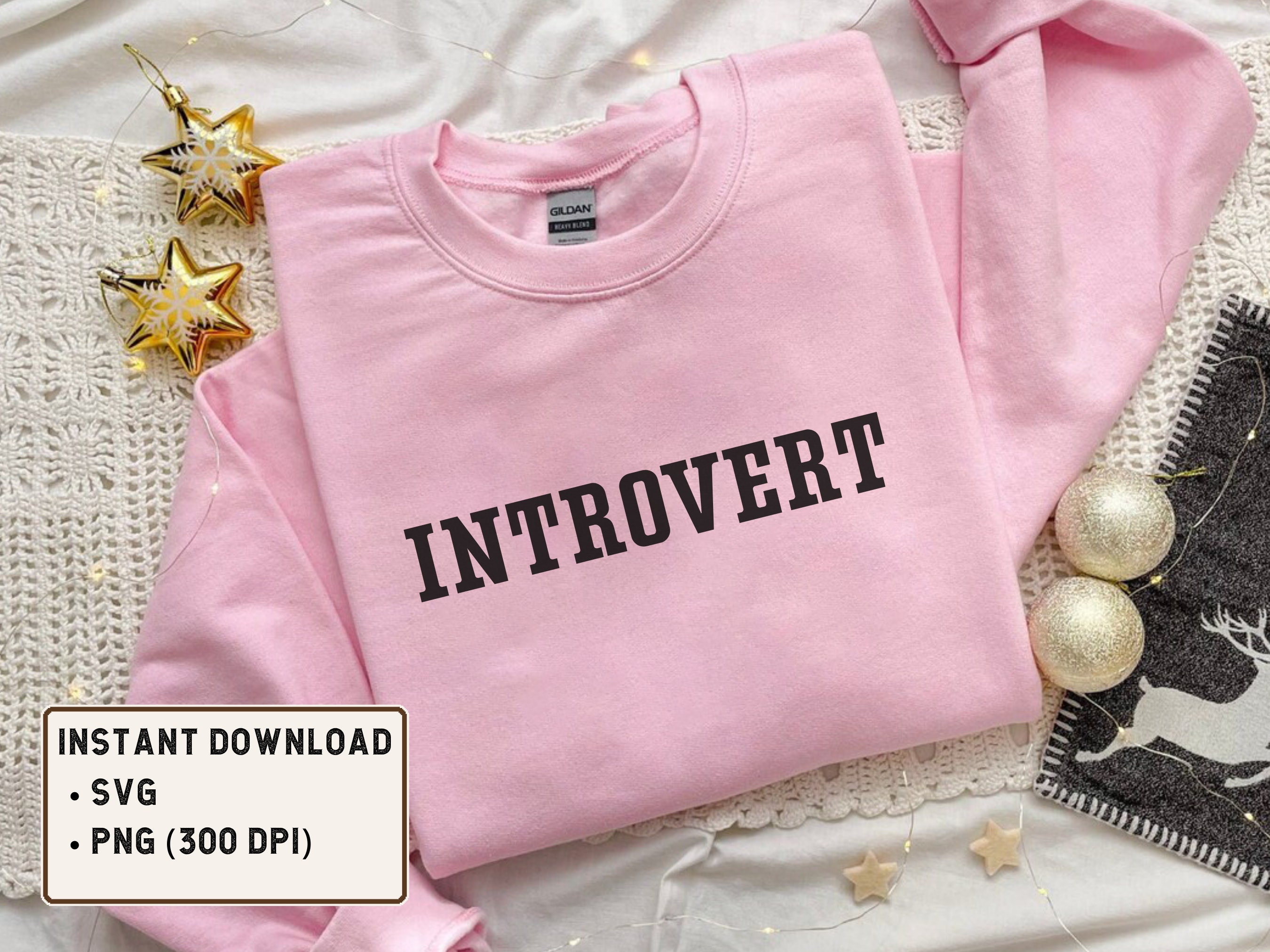 Minimalist SVG Introvert Minimal Svg Design Print on Demand Tshirt Svg Black and White Png ...