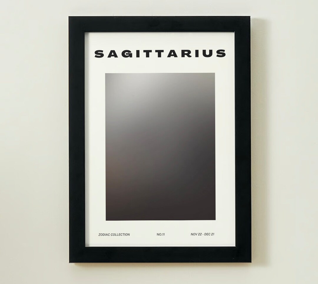 Sagittarius Poster Zodiac Collection Digital Print Original Artwork ...