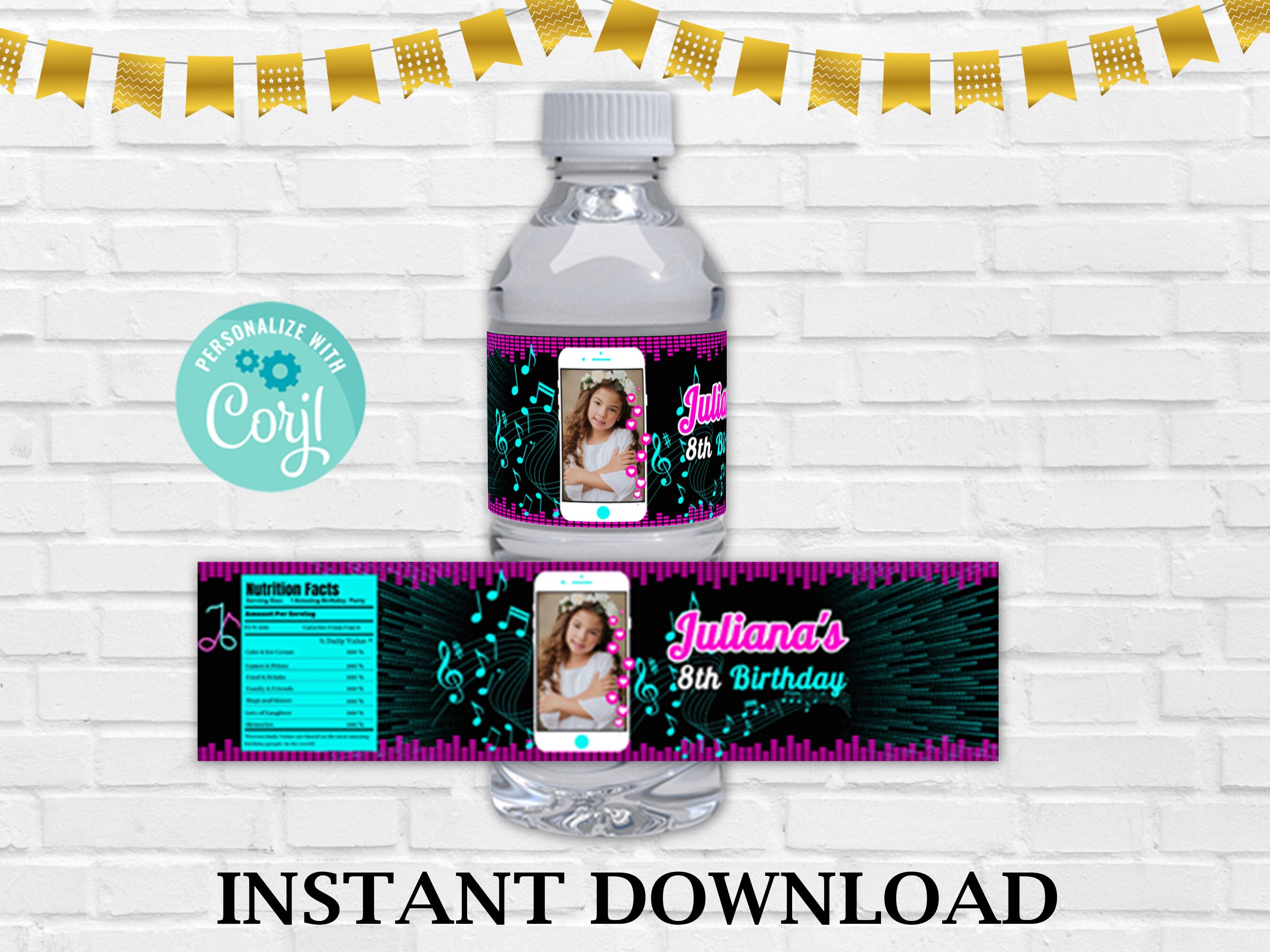 Tiktok Inspired Bundle, Editable Tiktok Inspired 6 Items Set, Musical ...