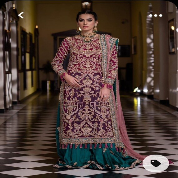 Mehndi Dresses Sharara