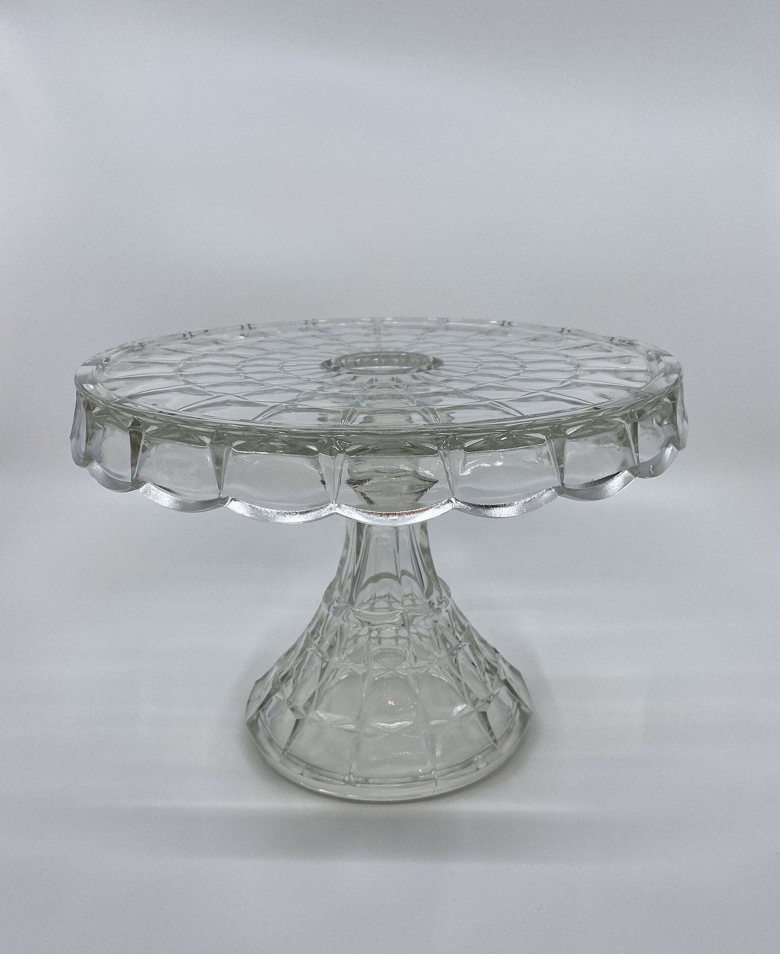 Vintage Indiana Glass Cake Stand - Etsy