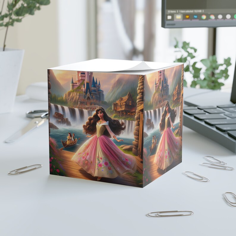 Princess Castle Fairy Tale Note Cube Office Decor, Desk, Home Decor ...