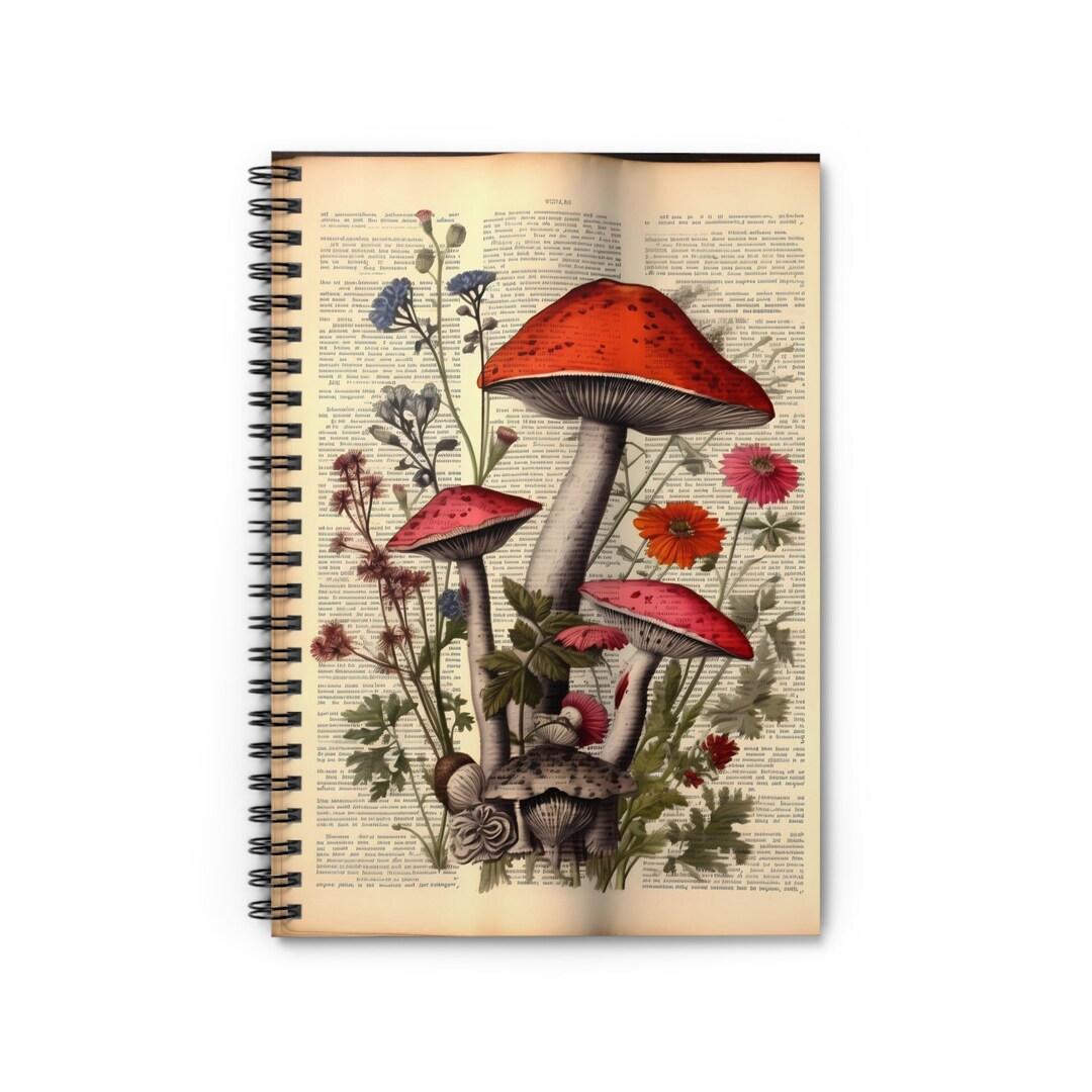 Mushrooms Cottagecore Cottage Core Log Book Journal Reading Reader ...