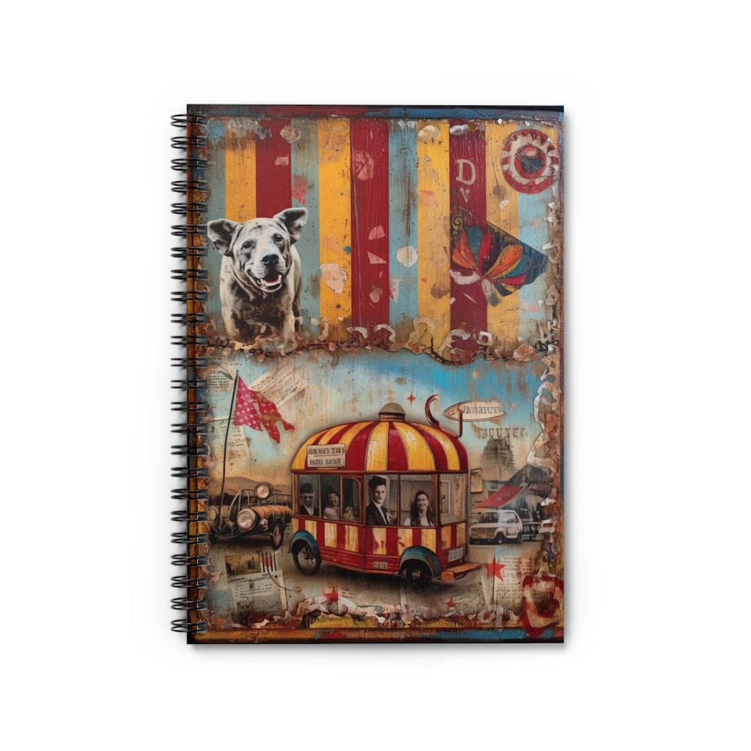 Carnival Creepy Fantasy Circus Spiral Notebook Ruled Line Reader ...