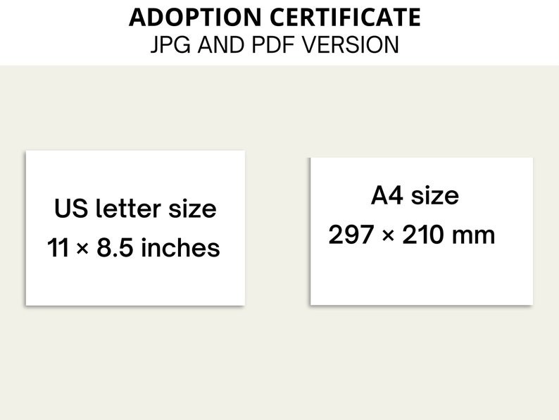 Pet Adoption Certificate, Bird Adoption Certificate, Parrot, Canary ...