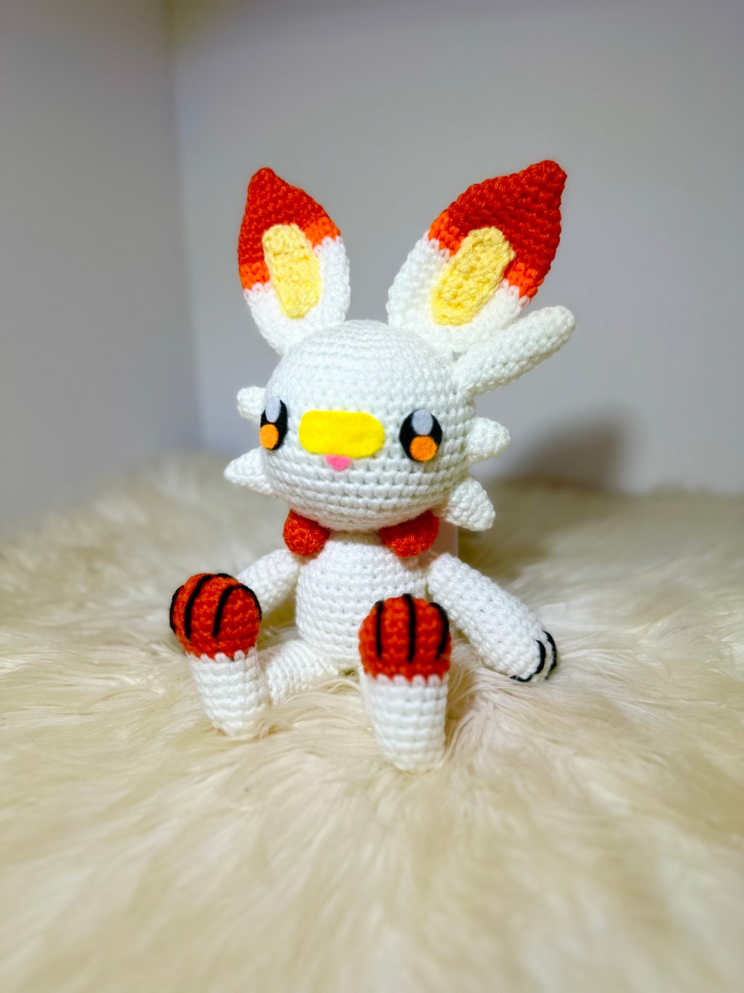 Handmade Crochet Scorbunny Pokémon - Etsy